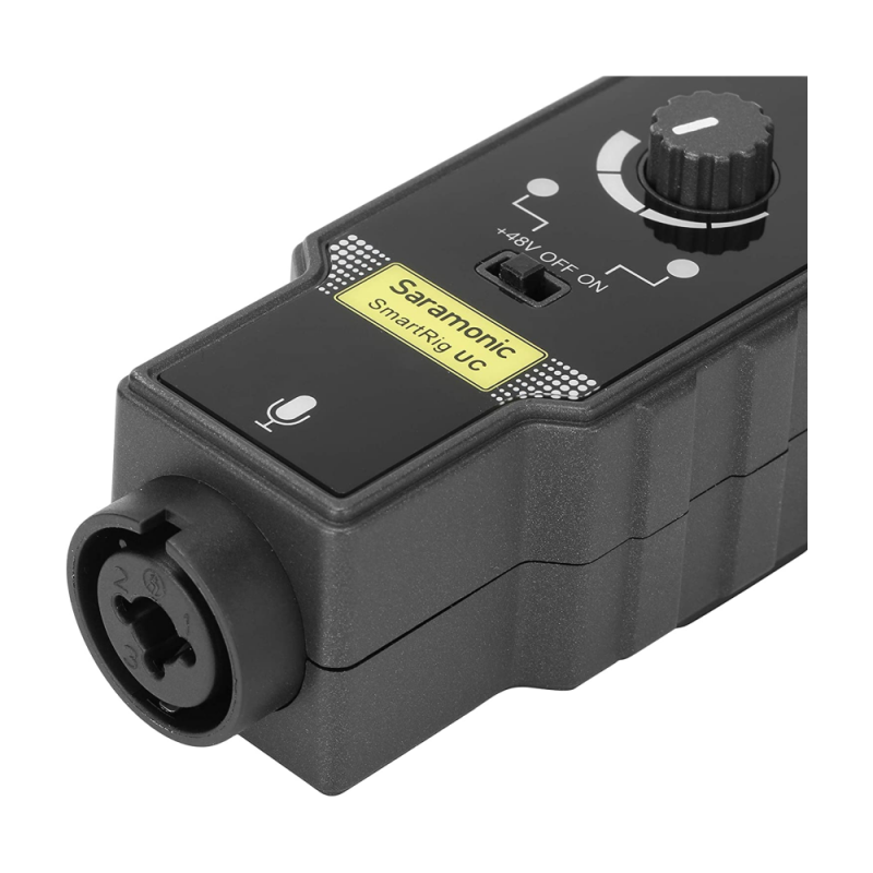 Interfaz de audio portátil XLR Saramonic SmartRig UC de un solo canal para dispositivos USB tipo ...