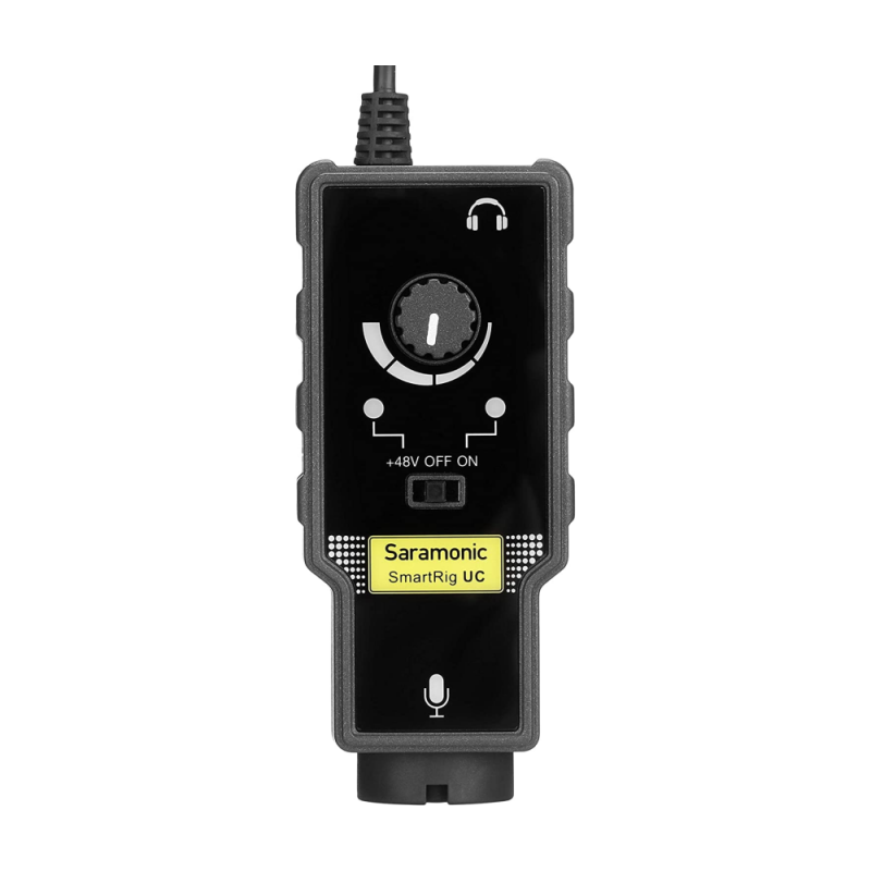 Interfaz de audio portátil XLR Saramonic SmartRig UC de un solo canal para dispositivos USB tipo ...
