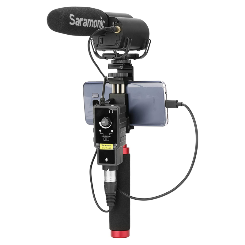 Interfaz de audio portátil XLR Saramonic SmartRig UC de un solo canal para dispositivos USB tipo ...