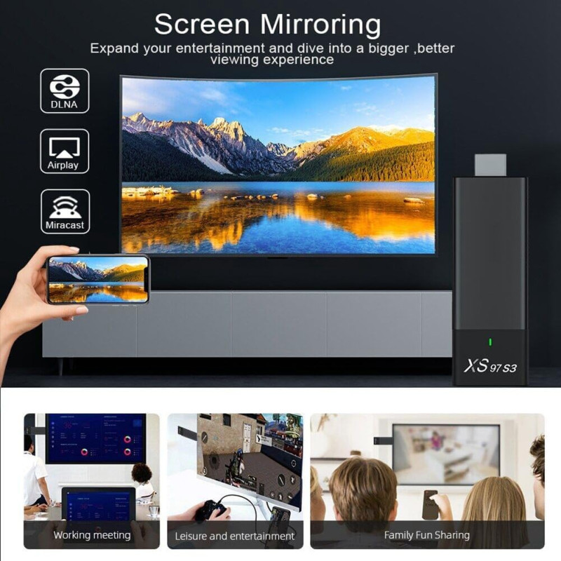 Media Player TV Stick XS 97S3 / Android TV / 4K / Full HD / Wi-Fi ...